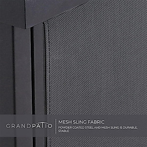 Grand Patio Outdoor Propane Fire Pit Table 32-Inch Square Gas Fire Pit with CSA Safety Approval 40000 BTU Heat Sling Base Ceramic Tile Top and Lava Rock for Garden, Backyard, and Deck Parties