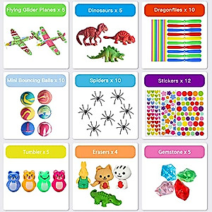 Max Fun 218pcs Party Toys for Kids Classroom Treasure Box Prizes Bulk Party Toys Assortments Goodie Bag Stuffers Birthday Party Carnival Prizes Goodie Bag Fillers Classroom Rewards Pinata Filler Stuffers Toys