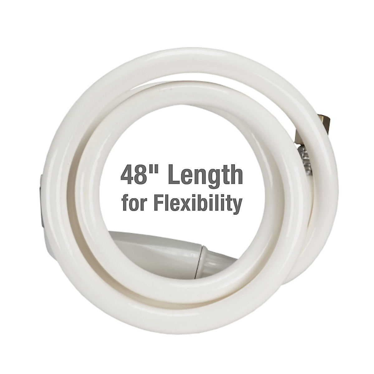 DANCO Complete Installation Kit for Vinyl Faucet Spray Hose & Assembly, White, 4-Feet, 1-Set (16560)