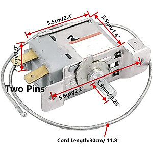 Rannb AC 220V WPF22A 2 Pin Terminals Refrigerator Thermostat Freezer Temperature Controller — 🛍️ ...