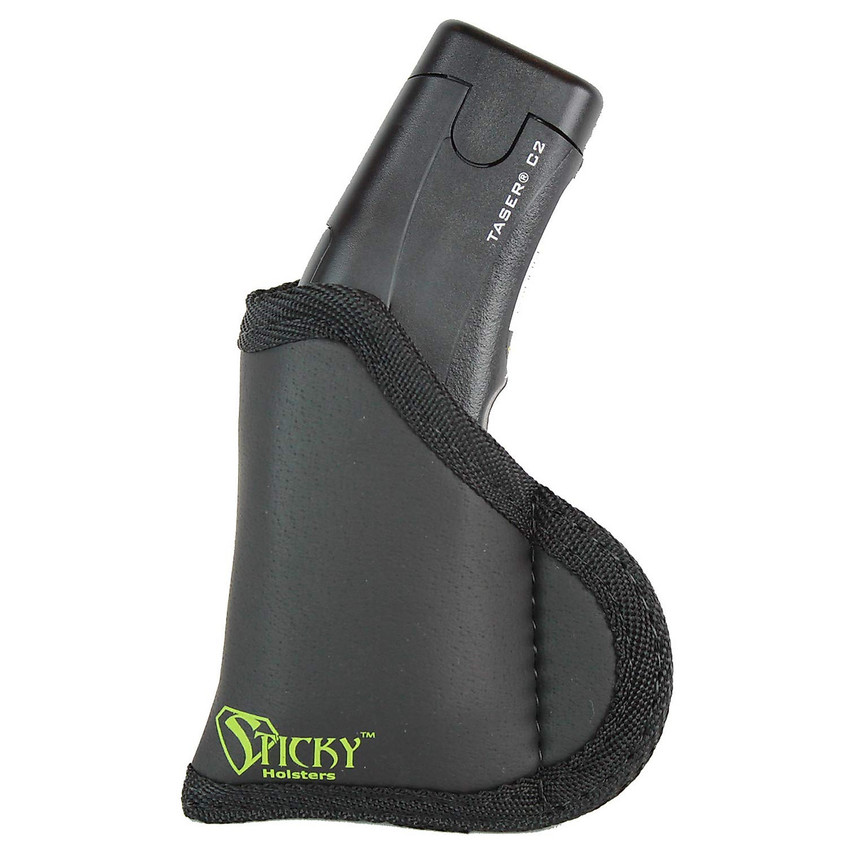 Sticky Holsters Taser Holster for Concealed Carry for Men and Women - Taser C2/Bolt - Can Fit Taser C2/Bolt - Ambidextrous Design, Inside Waistband (IWB) and Pocket Carry; Black