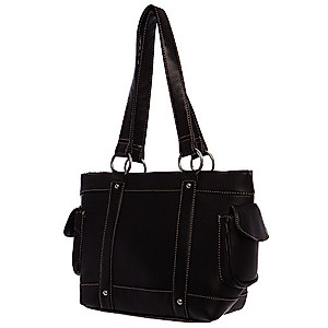 Handbags For All Medium Stitched Tote Shoulder Handbag