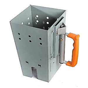 CampMaid Collapsible Charcoal Chimney Starter - Charcoal Starter for Portable Grills, Dutch Ovens, & Camping Stoves - Outdoor Cooking Tools & Accessories - Emergency Preparedness Camping Tool