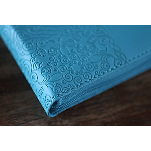 Biblia Reina Valera 1960 letra grande. Símil piel aguamarina, cremallera, tamaño manual/Spanish Bible RVR 1960. Handy Size, Large Print, Leathersoft Aqua,