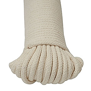Household Essentials 04800 All-Purpose Cotton Clothesline Rope | 100 Ft Length | 3/16-Inch Dia