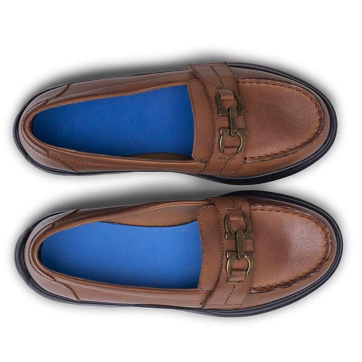 Dr. Comfort Mallory Diabetic Dress Shoes-Easy Off Leather Slip On Diabetic Shoes for Women with Micro-Suede Lining, Brown - 9 Extra Wide (E/EE)