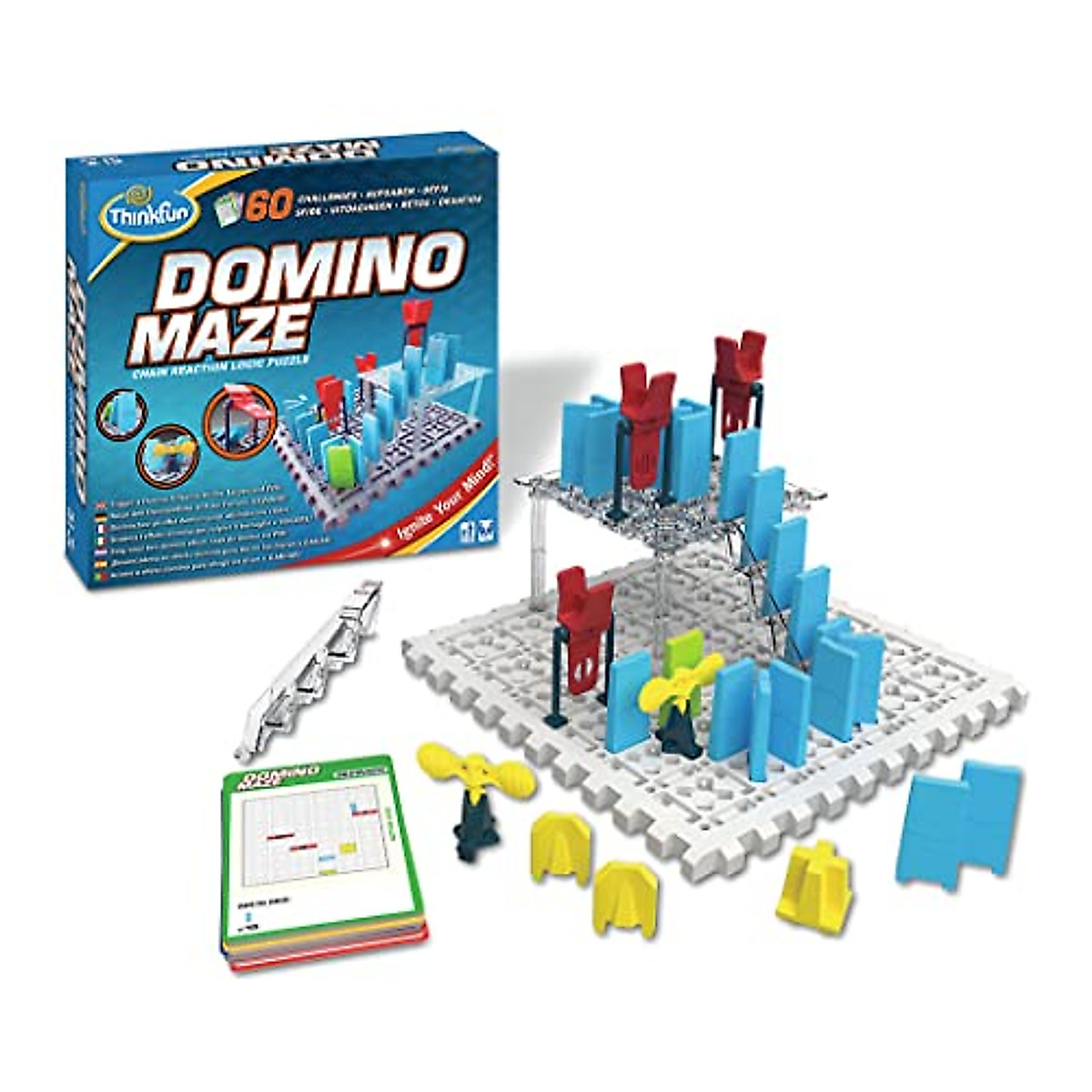 ThinkFun Domino Maze STEM Toy and Logic Game for Boys and Girls Age 8 and Up - Combines the Fun of Dominos With the Challenge of a Puzzle