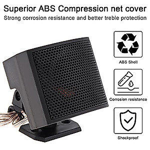 DriSentri Car Tweeter Audio Speaker, 2pcs 500W Car Tweeter Speakers 4 Ohm High Efficiency Universal Mini Tweeter Speaker for Car Audio System