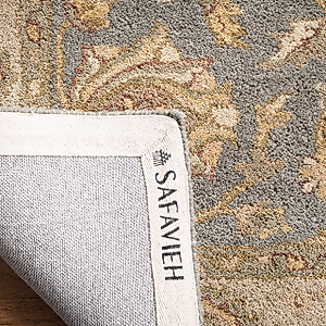 SAFAVIEH Antiquity Collection 3' x 5' Blue / Beige AT312A Handmade Traditional Oriental Premium Wool Area Rug