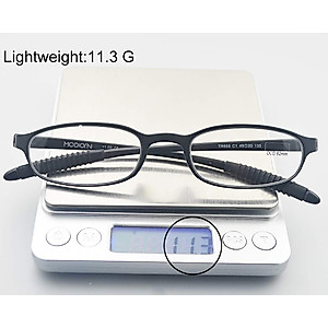 Mcoorn Lightweight Reading Glasses,Flexible(Memory Plastic) Readers, Men and Women