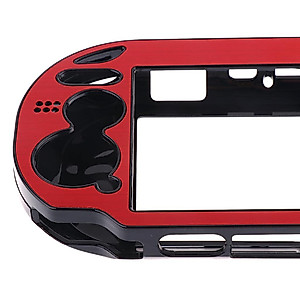2pcs Protective Case Cover Skin for Sony PlayStation ps vita 1000 Controller Blue and Red