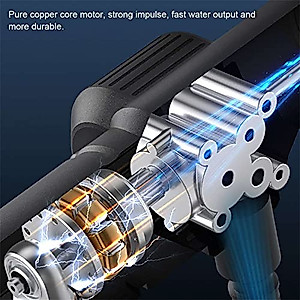 High Pressure Washer, 4000W Car Washing Machine, Cordless Portable Electric Water High Pressure Washer Gun, Used for Floor Cleaning of Car Washes and Garden Watering