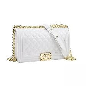Cross Body Jelly Purse (White)