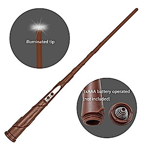 Leejec 20pcs Flameless Taper Floating Candles with Magic Wand Remote, Flickering Warm Light, Battery Operated 6.1" LED Electric Window Candle, Decor for Christmas, Wedding, Halloween, Birthday Party