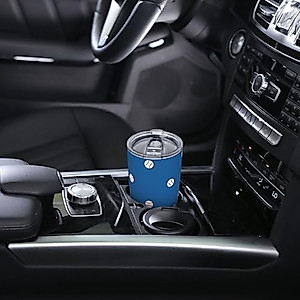 Baseballs Dodger Blue 20oz Tumbler Stainless Steel Vacuum Insulated Double Wall Travel Tumbler, Durable Insulated Coffee Mug, Thermal Cup With Lid and Straw for Hot & Cold Drinks