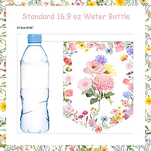 Cheereveal Love is in Bloom Banner - Flower Theme Bridal Shower Bunting Garland, Pink Pre-Assembled Party Signs, Engagement Wedding Party Supplies and Decorations