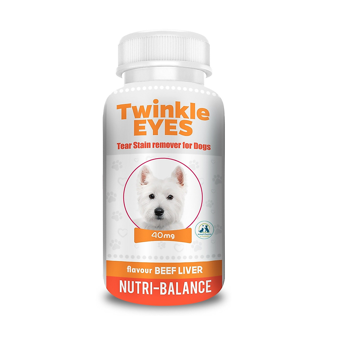 Twinkle Eyes Tear Stain Remover for Dogs - Beef Flavour 40g