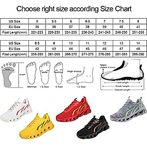 GISBON Softsfeel Men's Perfect Walking Shoes,Womens Blade Type Shoe,Non Slip Blade Type Casual Fashion Sneakers (Black,11)