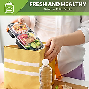 Glotoch 50 Pack 32OZ【2024 Upgrade】Meal Prep Container Microwave Safe,Extra Large &Thick Food Storage Containers With Lids,Durable Bento Boxes BPA-free, Stackable,Dishwasher/Freezer Safe