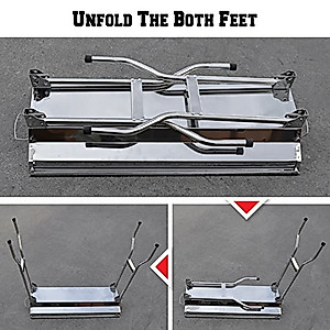 BenefitUSA Foldable Large Stainless Steel Barbecue Charcoal BBQ Grill Kabob Shashlik Cooking Stove