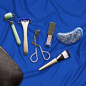 Blue Backgrounds for Photography, 5 x 7 ft Polyester Chromakey Backdrop Cloth, Collapsible Solid Color Background for Photo Shooting, Streaming Live, Video Studio