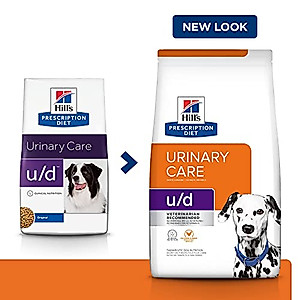 Hill's Prescription Diet u/d Urinary Care Dry Dog Food, Veterinary Diet, 27.5 lb. Bag
