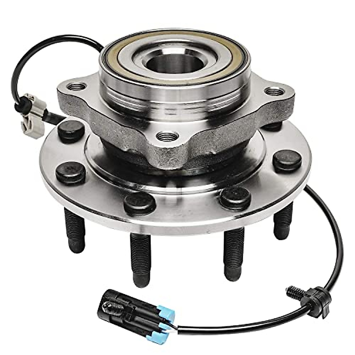 Detroit Axle - 4WD Front Wheel Bearing Hubs for Silverado Sierra 2500 HD 3500 Chevy Avalanche Suburban GMC Yukon XL 2500 Hummer H2 Wheel Bearing and Hubs Assembly Replacement
