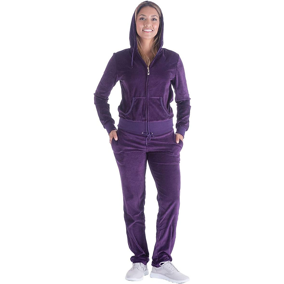 Yasumond Velour Tracksuit Womens 2 Pieces Joggers Outfits Jogging Sweatsuits Set Soft Sports Sweat Suits Pants