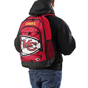 FOCO Kansas City Chiefs NFL Big Logo Bungee Backpack