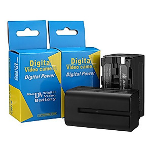 Powerextra 2 Pack Replacement Sony NP-F750 Battery for Sony NP-F730, NP-F750, NP-F760, NP-F770 Battery and Sony CCD-TRV215 CCD-TR917 CCD-TR315 HDR-FX1000 HDR-FX7 HVR-V1U HVR-Z7U HVR-Z5U Camcorder