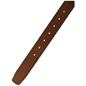 Perry Ellis Men's Portfolio 100% Leather Reversible Belt With Matte Gunmetal Plaque Buckle (Sizes 30-44 Inches), Brn30, 32