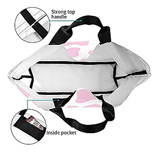 Gelxicu Cute Shoulder Tote Bags Cow Printed Casual Bag Cute Shoulder Handbags Shopping Handbag Grocery Bags