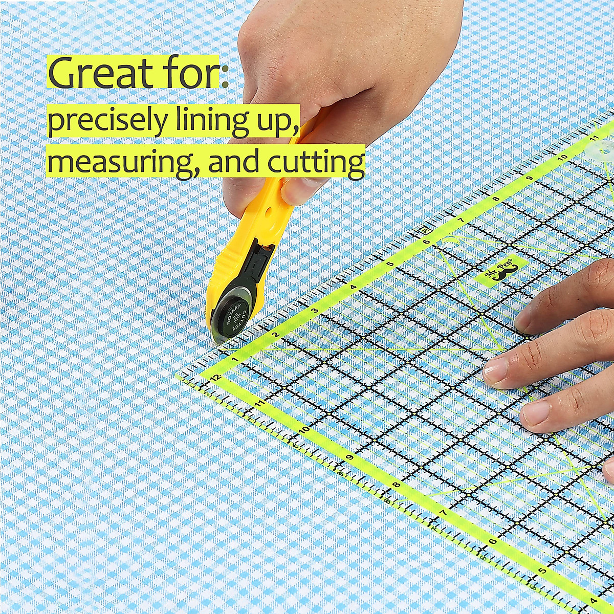 Mr. Pen- Quilting Ruler Set, 4 Pcs, Sizes (4.5"X4.5")-(6"X6)-(9.5"X9.5")-(12.5"X12.5"), Quilting Squares, Quilt Ruler, Rulers for Quilting and Sewing, Clear Quilting Ruler, Quilt Rulers, Acrylic Ruler