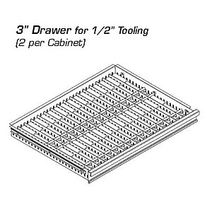 Versatility - 8 Drawer Turret Tooling Cabinet with Mobile Base, VT-22000