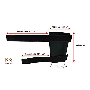 Ankle Monitor Cover for House Arrest, Probation, Parole, GPS, SCRAM Alcohol Bracelet, Immigration, Sex Offenders - Black Neoprene, Adjustable Elastic Hook and Loop Straps