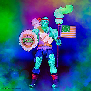 Super7 Toxic Crusader Ultimates: Radioactive Red Rage Toxie Action Figure,Multicolor