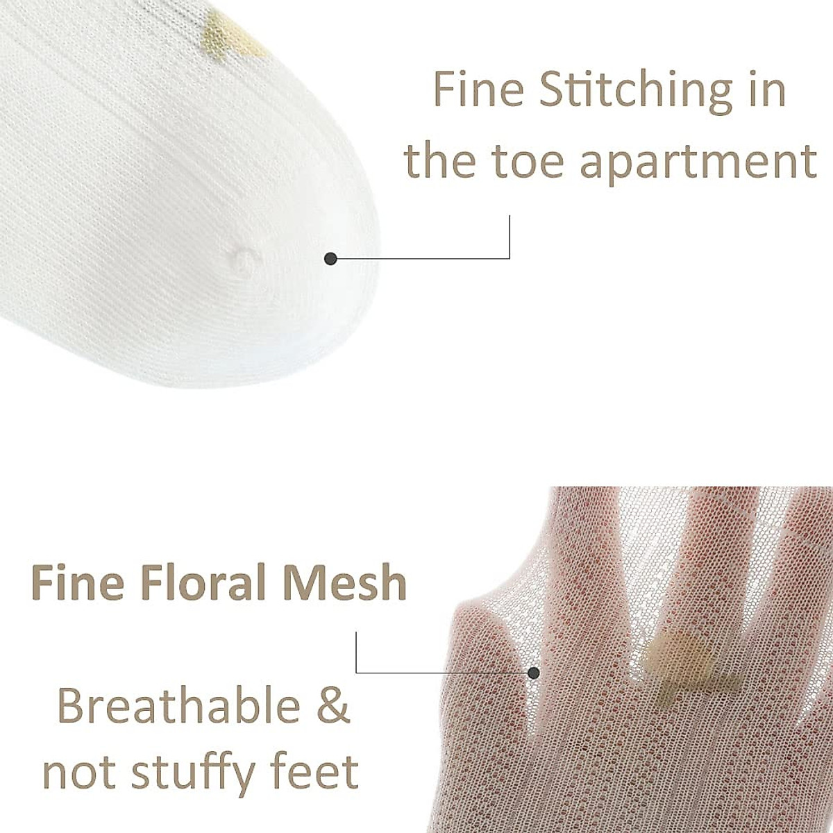 WATOCHE Baby Girls Socks Toddler Girl Ruffle Socks Little Girls Frilly Dress Socks Cotton Summer Mesh Socks(Mesh Flower,6-12M)