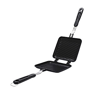 Sandwich Maker, Double-Coated Non-Stick Grilled Sandwich and Panini Maker, Hot Sandwich Maker Pan Nonstick Aluminum Flip Pan