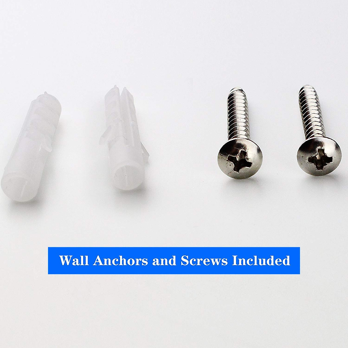 Shower Head Holder Wall Mounted, Screw Mounted Shower Spray Holder,Adjustable Handheld Shower Head Bracket,Shower Holder for Universal Wall Bathroom with Wall Anchors and Screws (Chrome Polished)