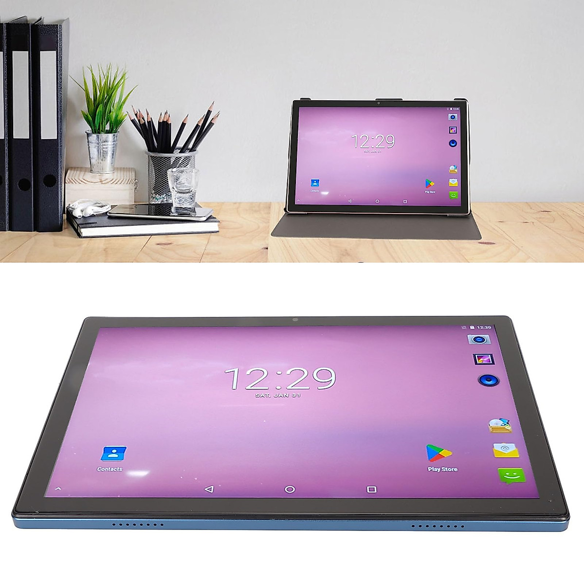 SHYEKYO HD Tablet, 4G LTE 5G WiFi Octa Core CPU Tablet PC Aluminium Alloy 10.1 Inch LCD for Home (US Plug)