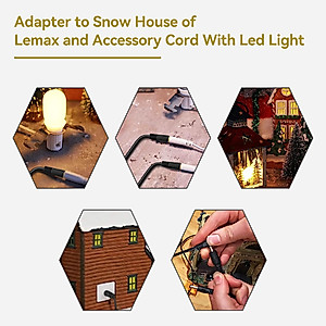 Omilik UL Listed 6FT AC Power Adapter Cord AC/DC Adapter Charger Compatible with Lemax Lighted Accessory 4.5V # 74706 Christmas Village