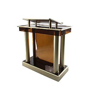 FixtureDisplays® Deluxe Podium Floor Standing Lectern Church Pulpit w/Elevated Reading Surface 14315-CLASSIC