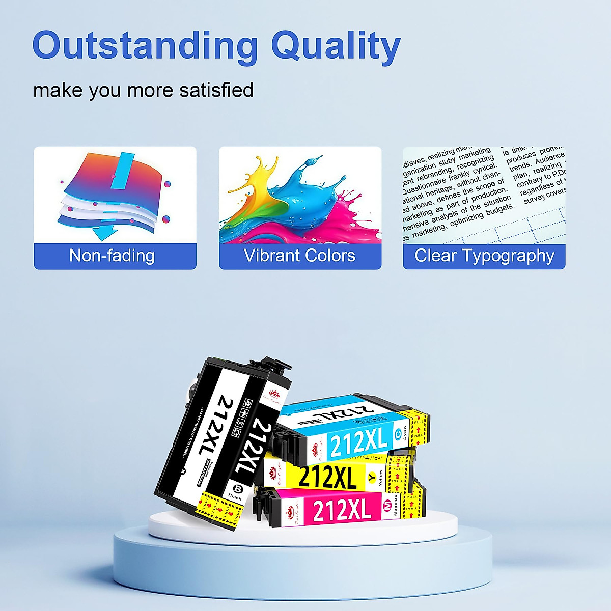 Toner Kingdom Remanufactured Ink Cartridges Replacement for Epson 212XL 212 XL T212 to Used with Workforce WF-2830 WF-2850 Expression Home XP-4100 XP-4105 Printer Ink (4 Pack)