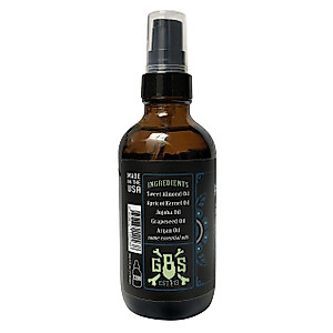 Grave Before Shave Leather/Cedar-wood scent Beard Oil 4 oz. BIG BOTTLE