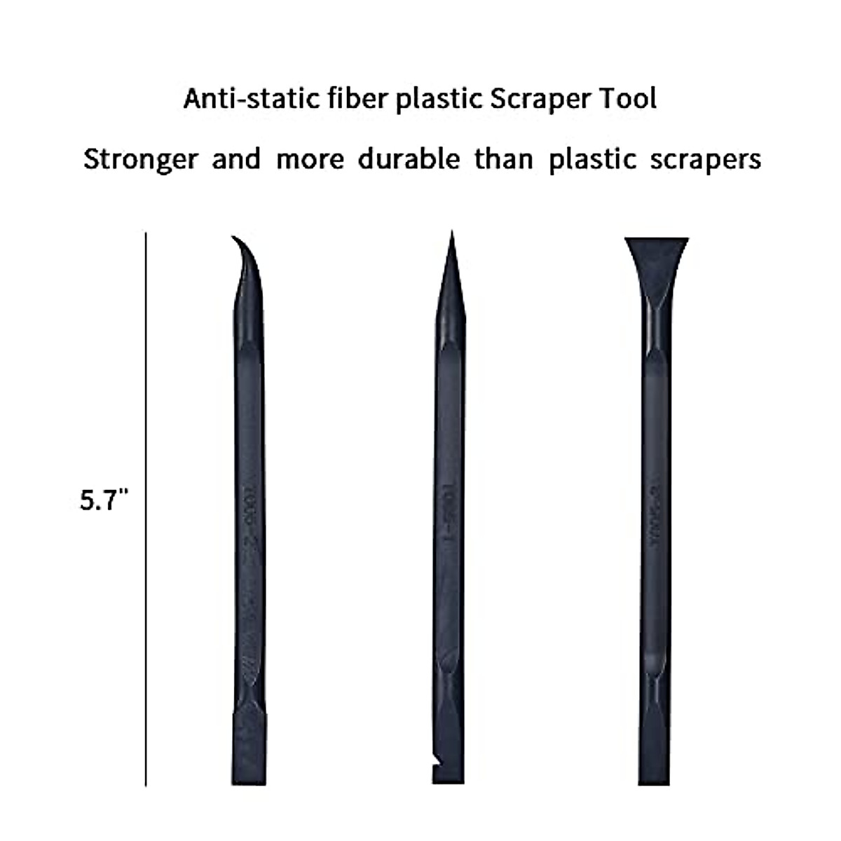 Scraper Plastic Scraper Tool Multipurpose Label Scraper, Non-Scratch Cleaning Tool for Tight Spaces, Crevices, Perfect for Remove Paint, Food Dirt, Label and More, 3pcs