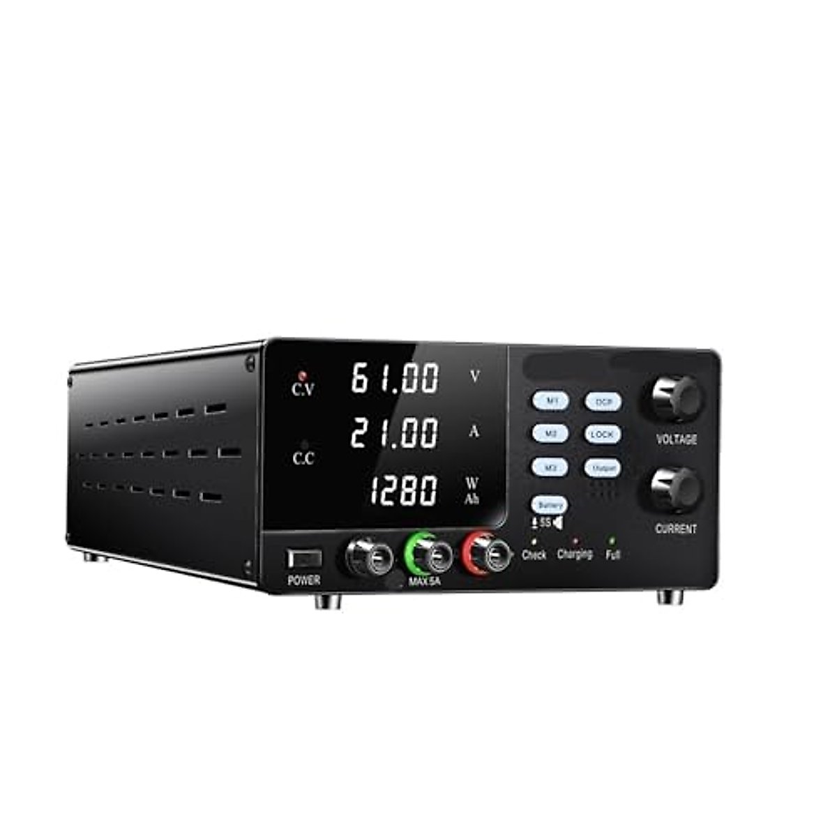 DC Bench Power Supply 30v 20a Adjustable Source 60v10a Battery Charging Regulated Power Supply 3 Sets of Stored Data(60V 20A)