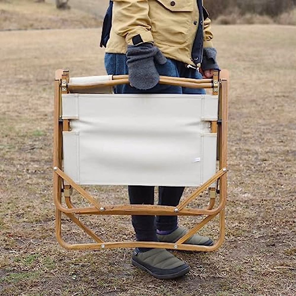 スモア(S'more) Alumi Folding Armchair Chair, Free, Black