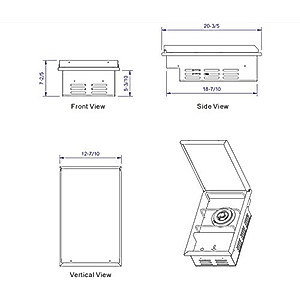 Bonfire drop-in single side burner (CBASSB)