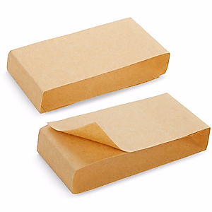 Okuna Outpost 500 Pack Kraft Paper Money Bands for Cash - Adhesive Currency Straps - Bill Wrappers - Blank Cash Straps (7.7 x 1.25 Inch)