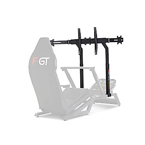 Next Level Racing F-GT Racing Simulator Cockpit and Monitor Stand Bundle